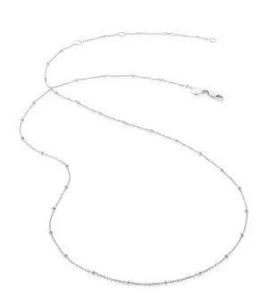 Monica Vinader Sterling Beaded Chain Necklace - Silver