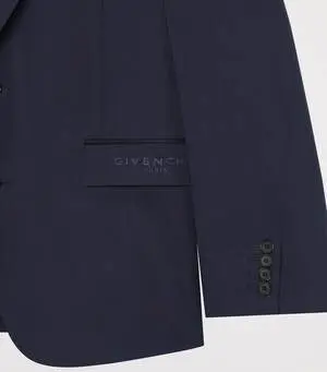 Givenchy Wool Stripe Deconstructed Blazer