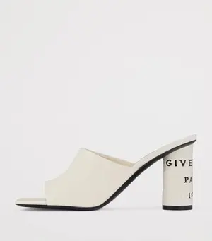 Givenchy Leather Tape Heeled Mules 85