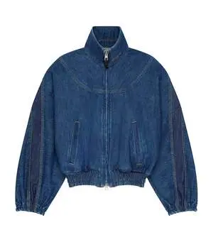 Givenchy Denim Bomber Jacket - Blue