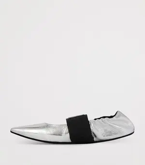 Givenchy Leather Crush Ballet Flats