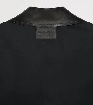 Givenchy Cotton-wool Leather-trim Bomber Jacket