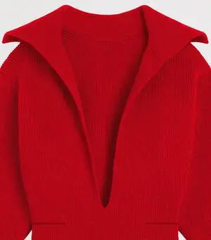Givenchy Wool-cashmere-blend Split Midi Dress