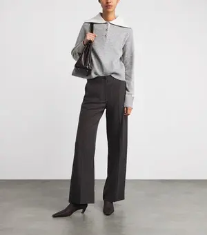 Claudie Pierlot Wool Shawl-collar Sweater