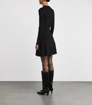 Claudie Pierlot Knitted Polo Mini Dress