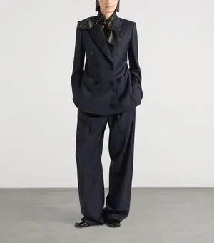 Givenchy Wool Pinstripe Double-breasted Blazer