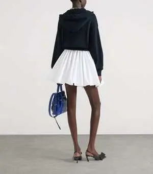 Givenchy Cotton Poplin Bow-detail Mini Skirt
