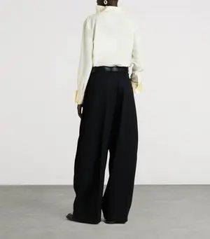 Givenchy Silk Reverse-collar Shirt - Ivory