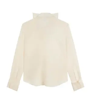 Givenchy Silk Reverse-collar Shirt - Ivory