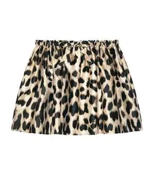 Givenchy Voluminous Leopard Mini Skirt