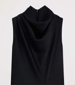 Givenchy Draped Cowl-neck Blouse