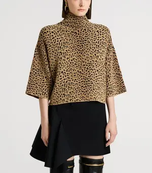 Givenchy Wool Slashed Mini Skirt