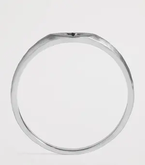 Monica Vinader Sterling Guiding Star Signet Ring