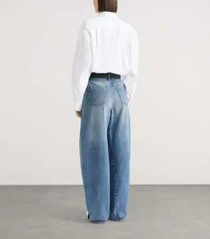 Givenchy Faded Cocoon Wide-leg Jeans