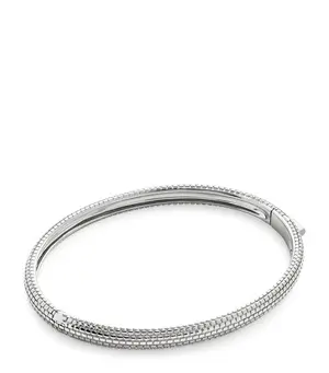 Monica Vinader Sterling Heirloom Bangle - Silver