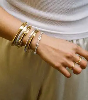 Monica Vinader Sterling Heirloom Bangle