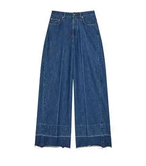 Givenchy Raw-edge Wide-leg Jeans