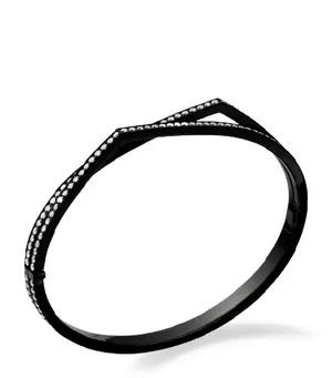 REPOSSI Gold And Diamond Anifer Bangle - Black