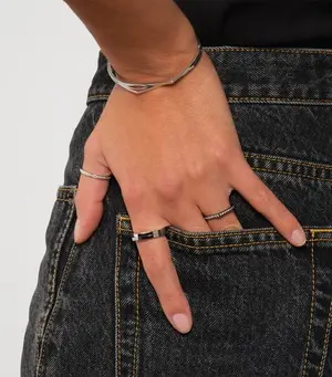REPOSSI White Gold Antifer 2-band Ring