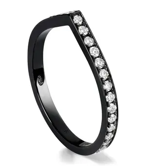 REPOSSI Gold And Diamond Antifer Ring - Black