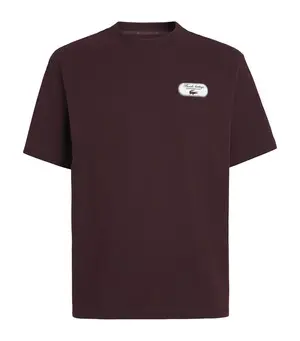 Lacoste Ultra Dry Tennis Heritage Graphic T-shirt - Burgundy