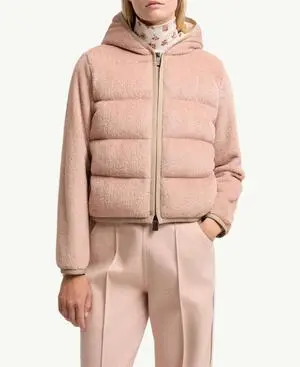 Moncler Padded Fleece Hooded Jacket