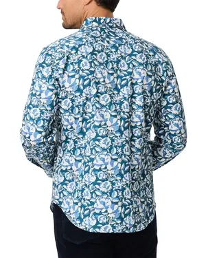 Robert Graham Euclid Long Sleeve Cotton Stretch Shirt - Multi