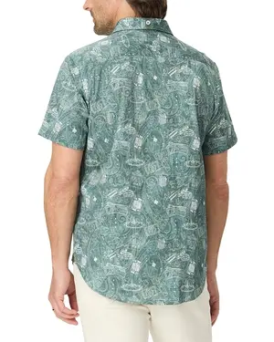 Robert Graham The Vault Short Sleeve Cotton Stretch Shirt