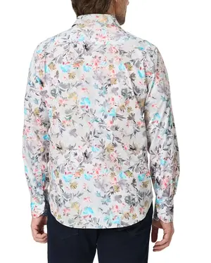 Robert Graham Shadbush Long Sleeve Cotton Stretch Shirt - Multi