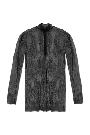 Dolce & Gabbana Lace Long-sleeve Top - Black