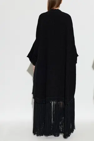 Dolce & Gabbana Wool Cardigan With Fringes