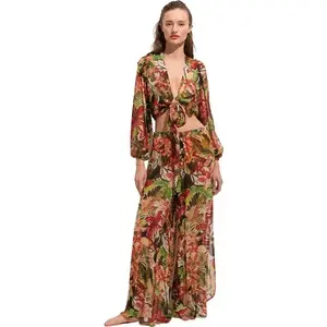 AYJE Flowers Anemon Pants Red