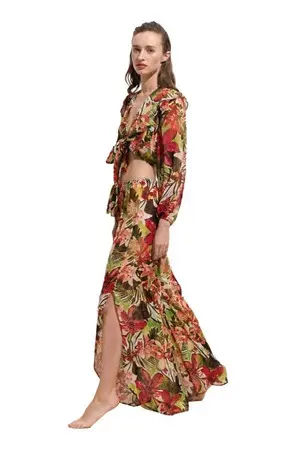 AYJE Flowers Anemon Tee Top - Red