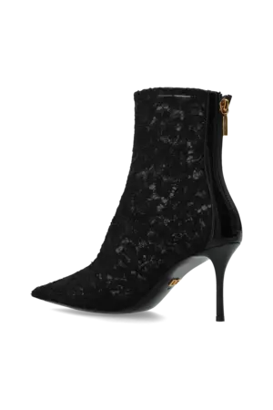 Dolce & Gabbana Lace Stiletto Ankle Boots