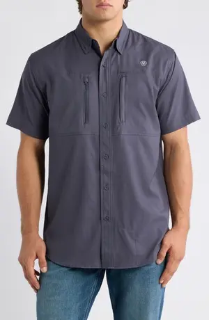 Ariat Venttek Performance Button Up Shirt - Charcoal