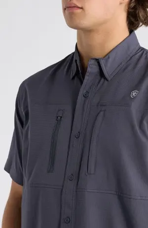 Ariat Venttek Performance Button Up Shirt - Charcoal