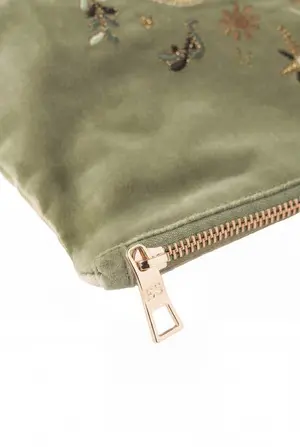 ELIZABETH SCARLETT Mystical Horse Velvet Everyday Pouch