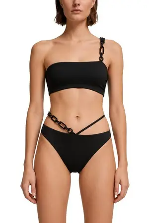 AYJE Jackie One Shoulder & Slip Bottom - Black