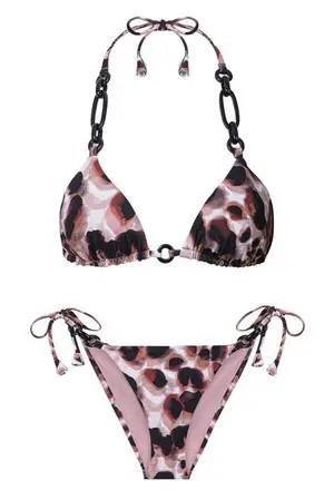 AYJE Jackie Triangle Top & Bikini Bottom - Leopard