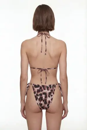 AYJE Jackie Triangle Top & Bikini Bottom - Leopard