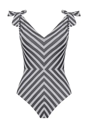 AYJE Beyond The Lines V Swimsuit - Anthracite/silver