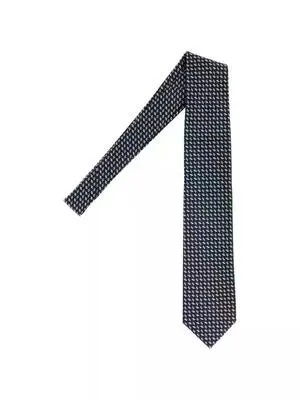 Brioni Patterned-jacquard Silk Tie