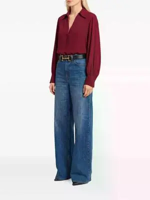 SUTTON NEW YORK V-neck Long-sleeve Blouse