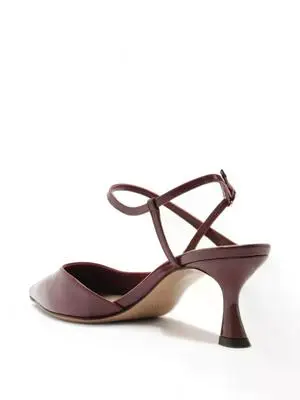 ALEXANDRE BIRMAN Tita Wrap Leather Pumps - Red