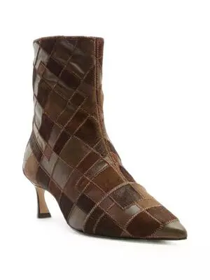 ALEXANDRE BIRMAN Annelise Patchwork Ankle Boots
