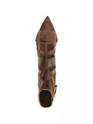 ALEXANDRE BIRMAN Annelise Patchwork Ankle Boots