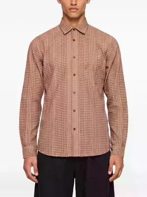 You Must Create Check-pattern Seersucker Shirt