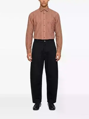 You Must Create Panelled Curved-leg Trousers - Black