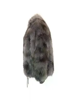 SWORD 6644 Oversized Faux-fur Coat