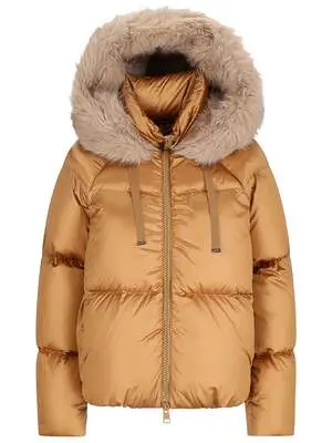 Herno Piumino Corto Con Cappuccio - Brown